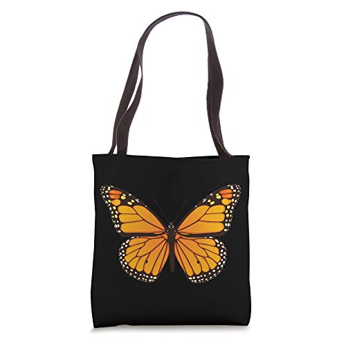 Monarch Butterfly Black Background Tote Bag