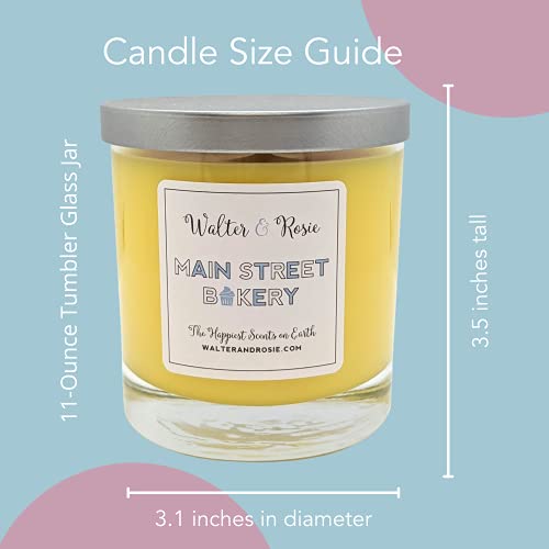 Walter & Rosie Candle Co. - Main Street Bakery 11oz Scented Candle Inspired by Disney Scents - Smell Like Disney Resorts - The Happiest Scents on Earth - Soy Blend - Burns up to 40 Hrs