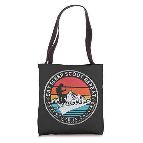 Eat Sleep Scout Repeat | Scout life | Adventure is calling Tote Bag