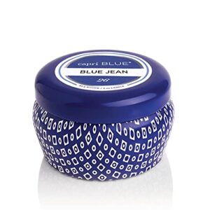 capri blue tin candle – 8.5 oz – blue jean