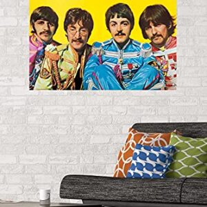 Trends International 24X36 The Beatles - Lonely Hearts Wall Poster, 24" x 36", Premium Unframed Version