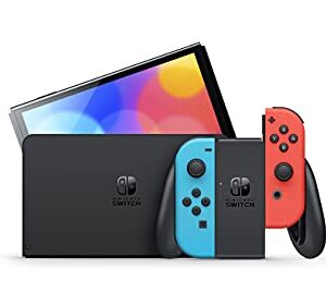 Nintendo Switch – OLED Model w/ Neon Red & Neon Blue Joy-Con