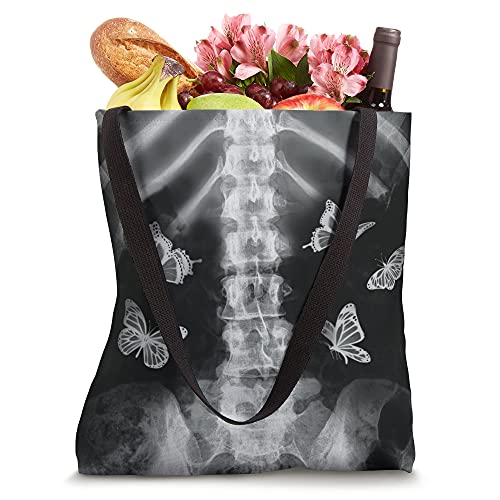 Egirl Skeleton Xray Butterfly Harajuku y2k Dark Edgy Grunge Tote Bag