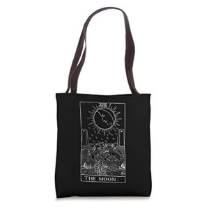 The Moon Tarot Card Vintage Tote Bag