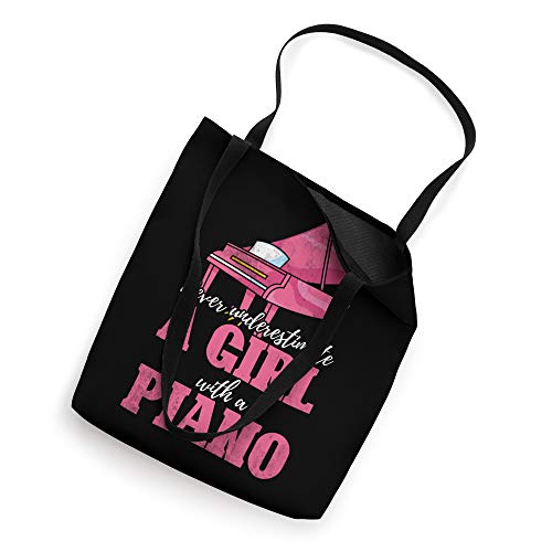 Pianist Girls Gift Classical Music Instrument Piano Tote Bag