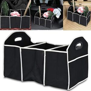 AFXOBO Car Folding Storage Box 3 Compartments Luggage Multifunctional Portable Storage Box Car Built-in Storage Box