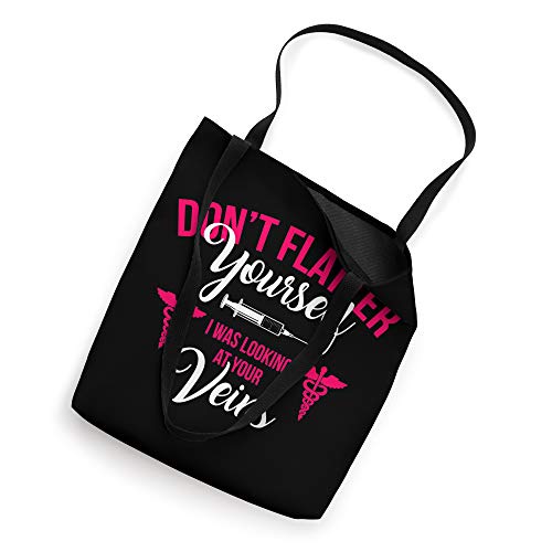 RN LVN CNA Dont Flatter Yourself Funny Nursing Graduate Gift Tote Bag