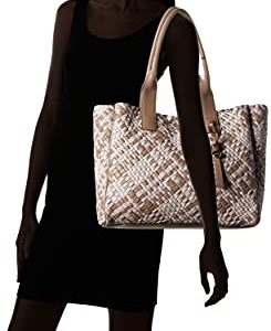 Calvin Klein Alysha Novelty Tote, Taupe Multi