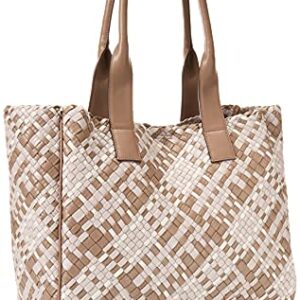 Calvin Klein Alysha Novelty Tote, Taupe Multi