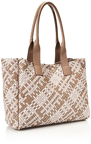 Calvin Klein Alysha Novelty Tote, Taupe Multi