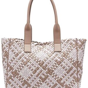 Calvin Klein Alysha Novelty Tote, Taupe Multi