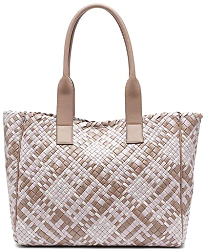 Calvin Klein Alysha Novelty Tote, Taupe Multi