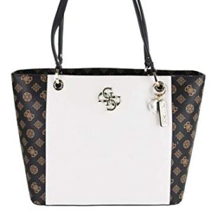 GUESS Noelle Elite Tote Brown Logo Multi, Bwl File