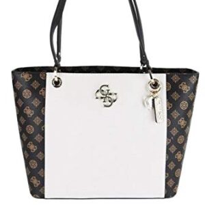 GUESS Noelle Elite Tote Brown Logo Multi, Bwl File