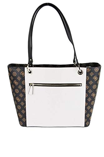 GUESS Noelle Elite Tote Brown Logo Multi, Bwl File