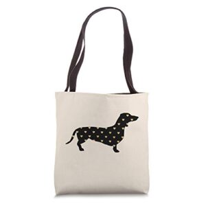 valentine’s day dog owner weenie dachshund lover wiener gift tote bag