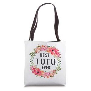 best tutu ever tote bags family mom grandma gift for women tote bag