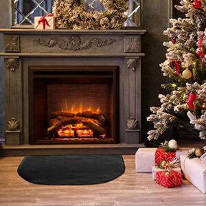 UCARE Fire Retardant Fiberglass Rug Durable Fireproof Protective Hearth Rug Indoor Fireplace Area Rugs Non Slip Mat for Chimney/Fire Pit/Brazier (L: 59.06x39.37in/ 150x100cm)