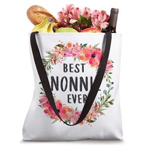 Best Nonnie Ever Tote Bags Family Mom Grandma Gift for Women Tote Bag