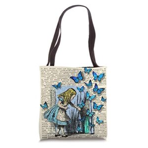 the key to wonderland – alice in wonderland tote bag