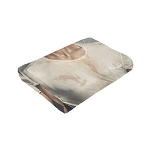 Alexander Skarsgard Nathan Lind Super Soft and Comfortable Flannel Throw Blankets Camping Blanket Beach Blankets for Decoration Bedroom Living Room Yoga