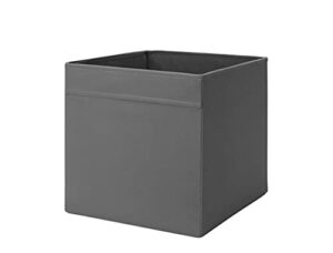 cloth storage bins 13x15x13, foldable cubes box baskets containers organizer for drawers, home closet, shelf, nursery, cabinet, large set of 2 (dark gray)