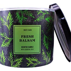 White Barn Bath & Body Works Fresh Balsam Scented Candle 3 Wick 14.5OZ