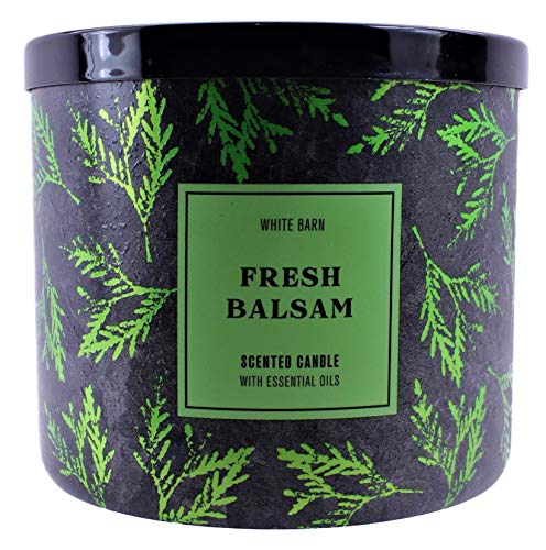 White Barn Bath & Body Works Fresh Balsam Scented Candle 3 Wick 14.5OZ