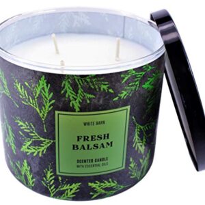 White Barn Bath & Body Works Fresh Balsam Scented Candle 3 Wick 14.5OZ