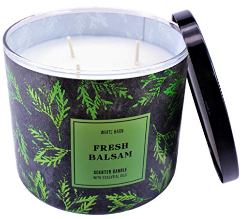 White Barn Bath & Body Works Fresh Balsam Scented Candle 3 Wick 14.5OZ