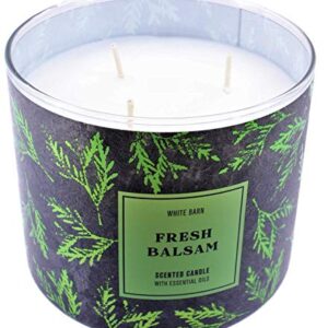 White Barn Bath & Body Works Fresh Balsam Scented Candle 3 Wick 14.5OZ