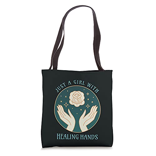 Just A Girl With Healing Hands Massage Therapist Tote Bag