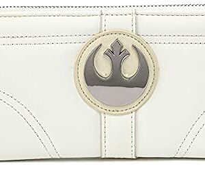 Loungefly Star Wars Princess Leia Hoth Cosplay Zip Around Wallet, Ivory, One Size