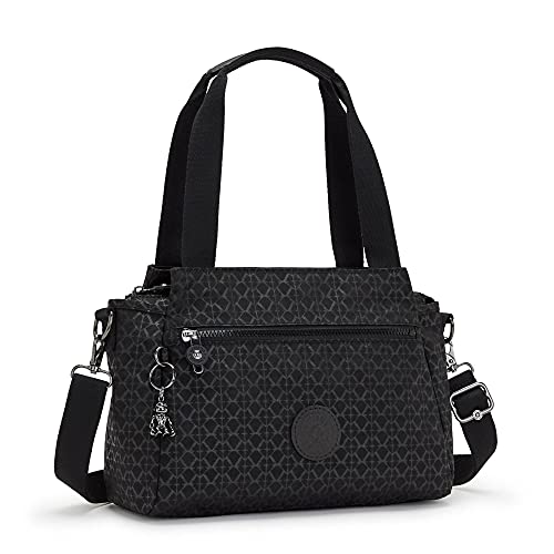 Kipling Women's Elysia Crossbody, Lightweight, Multi-Compartment Magnetic Snap Pockets, Shoulder Bag, Signature Embossed