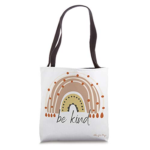 Be Kind - Boho Rainbow Tote Bag