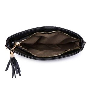 LYPULY Small Crossbody Bags for Women, Trendy Vegan Leather Shoulder Purses, Clutch Wallet with Wristlet Strap