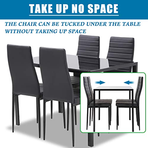 FDW Dining Table Set Dining Table Dining Room Table Set for Small Spaces Kitchen Table and Chairs for 4 Table with Chairs Home Furniture Rectangular Modern