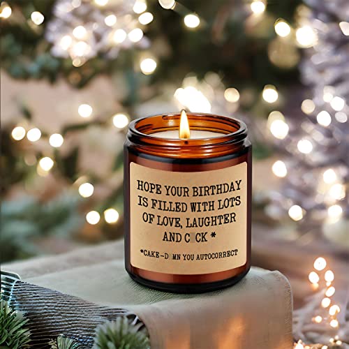 LEADO Scented Soy Candles - Funny Birthday Gifts for Women, Girlfriend, Wife - Humorous Birthday Gifts for Her, Friends Female, Girlfriend, BFF, Bestie - Mature Gifts, Bday Gifts for Women, Fun Gifts