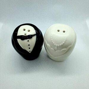 Generic, Bride and Groom Ceramic Salt & Pepper Shakers Wedding Favor Gift