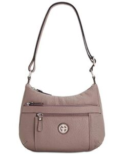 giani bernini pebble hobo shoulder bag – grey