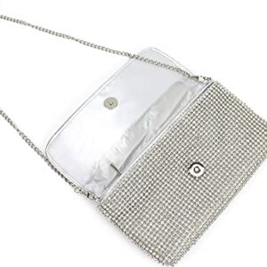 Buddy Supplies Evening Bag Women Envelope Rhinestone Handbag Wedding Party Clutch Purse, Glitter