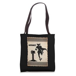 funny greece mythology hermes god ancient greek gods tote bag