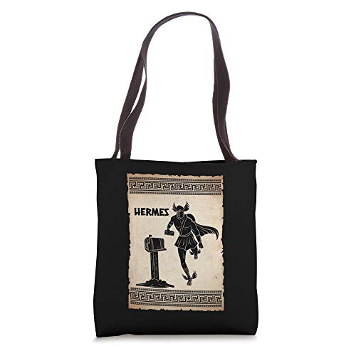 Funny Greece Mythology Hermes God Ancient Greek Gods Tote Bag