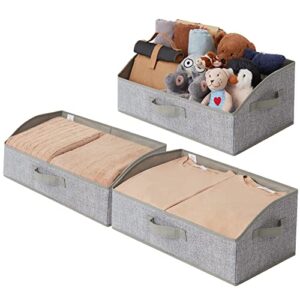 GRANNY SAYS Bundle of 3-Pack Trapezoid Storage Bins & 1-Pack Ash Gray Hanging Organizer