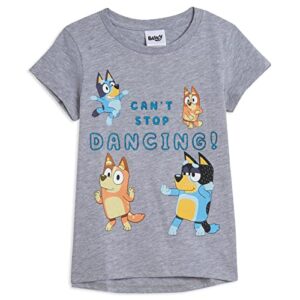 bluey family bingo bandit mom toddler girls graphic t-shirt gray 3t