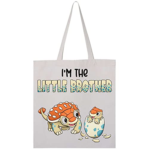 Inktastic I'm the Little Brother Ankylosaurus Bros Tote Bag White 3e829