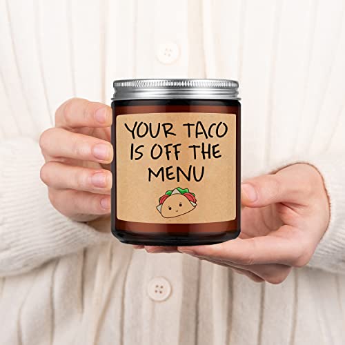 LEADO Scented Candles - Funny Engagement Gift, Bridal Shower Gift, Taco Candles - Engagement Gifts for Women, Couples, Newly Engaged Friends - Wedding Gifts, Bachelorette Gifts for Bride, Bride to Be