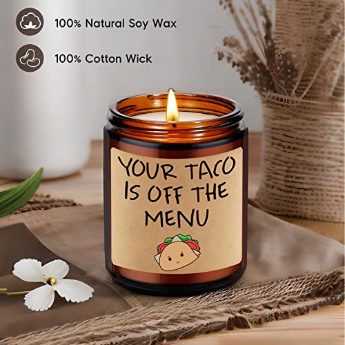 LEADO Scented Candles - Funny Engagement Gift, Bridal Shower Gift, Taco Candles - Engagement Gifts for Women, Couples, Newly Engaged Friends - Wedding Gifts, Bachelorette Gifts for Bride, Bride to Be