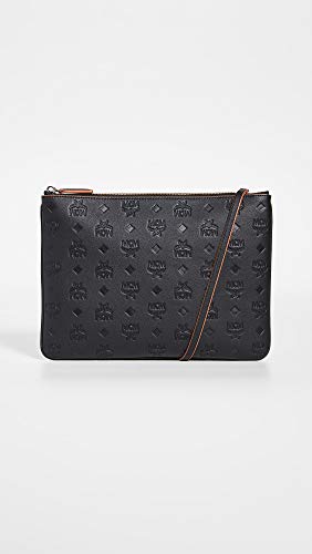 MCM Women's Leather Pouch, Black, One Size