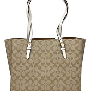 COACH MOLLIE TOTE IN SIGNATURE CANVAS, 1665, KHAIKI CHALK